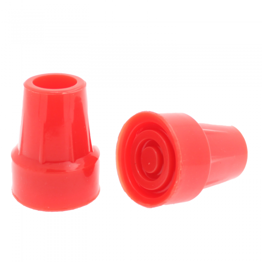 19mm (3/4") Red Rubber Ferrules For Walking Sticks & Crutches